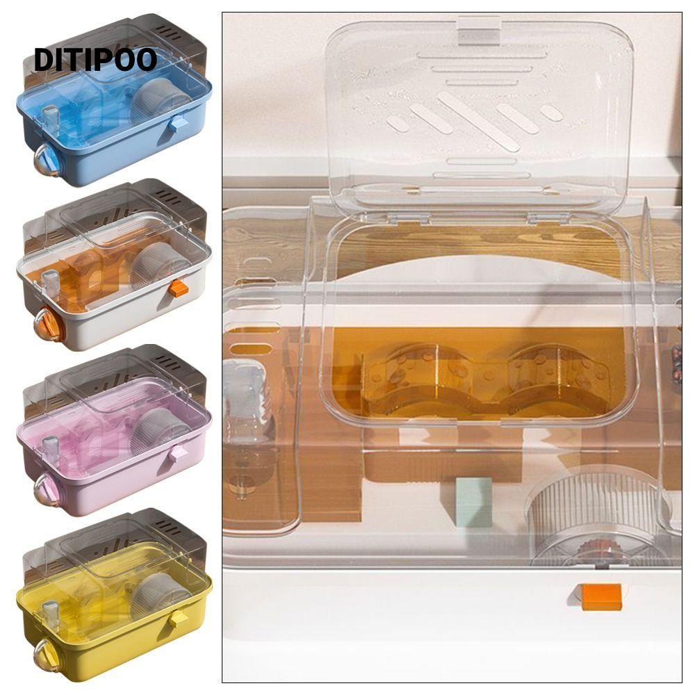 Ditipoo Lồng đựng động vật nhỏ, Lồng Hamster không gian lớn hai lớp ...