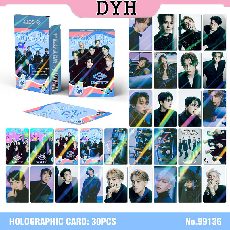 30 Cái / hộp GOT7 Thẻ Laser Holographic Photocards 2025 CỔ ĐÔNG ...