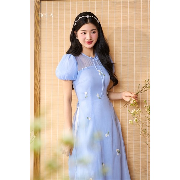 TIELA Áo dài Khánh Yên ( không kèm quần) | Shopee Việt Nam