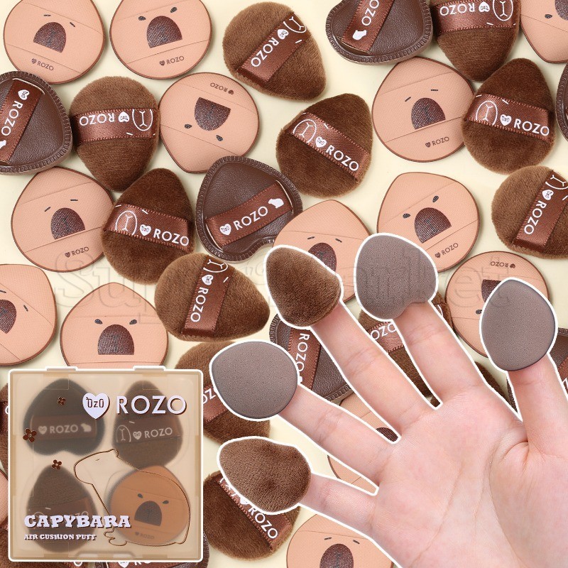 [Đặc sắc] ROZO Capybara Finger Powder Puff - Đệm không khí ngón tay cái ...