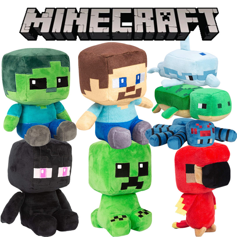 Mc Sang Trọng Steve Creeper Enderman Zombie Alex Sang Trọng Búp Bê Nhồi ...
