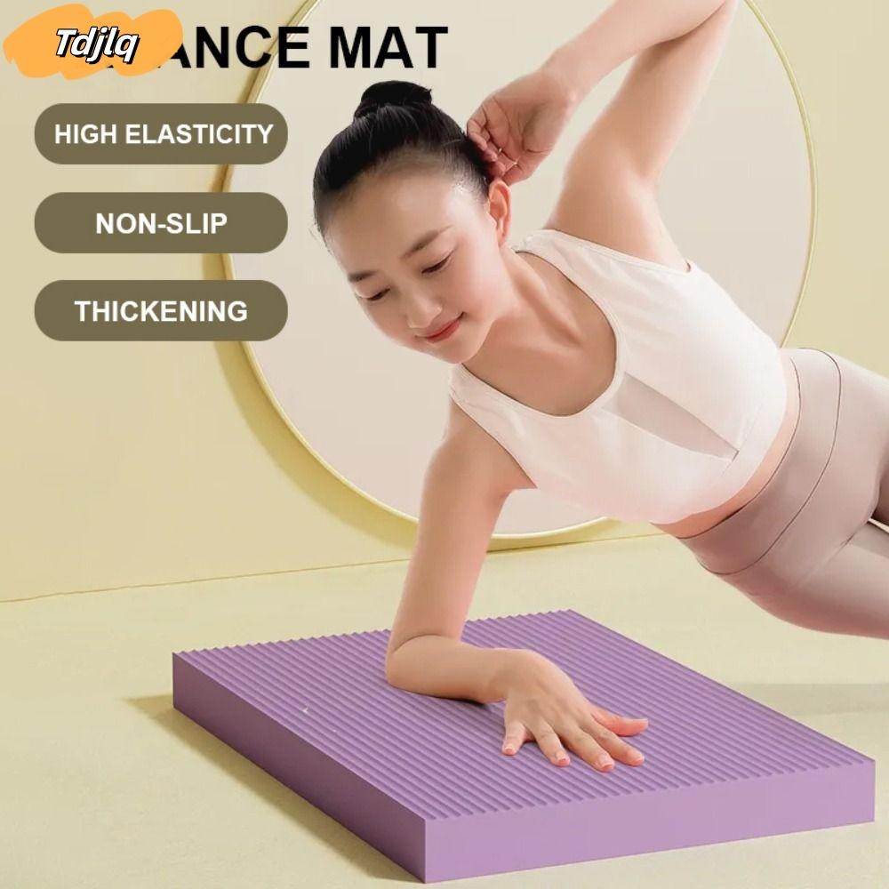 Tấm cân bằng hỗ trợ TDJLQ, Tấm cân bằng NBR TPE NBR màu tím đen, Thảm tập Yoga mật độ cao bền bỉ ...