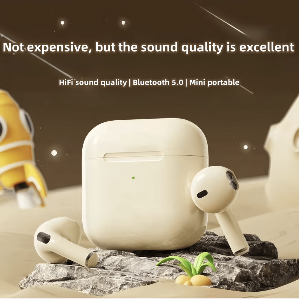 Tai nghe Bluetooth không dây Pro4 - Âm thanh HiFi điều khiển bằng cảm ...