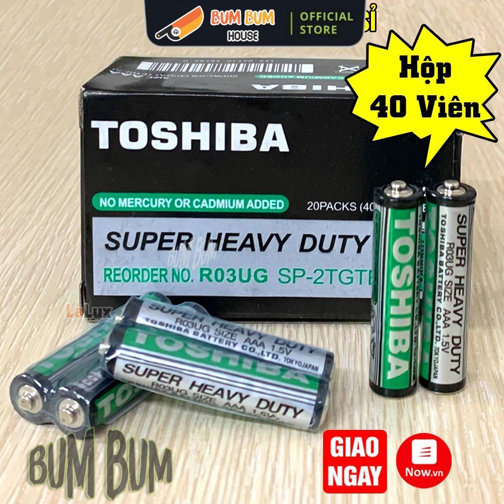 Hộp Pin AAA TOSHIBA 1.5V ( 40 Viên ) - Pin 3A , Pin Tiểu Nhỏ, Dùng Cho ...