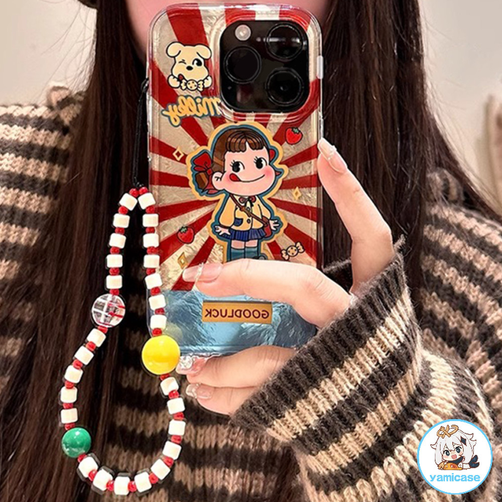 Phim Hoạt Hình Kawaii Girl PEKO Puppy Ốp lưng 13 14 Pro Max 15 16 Pro Max Sáng Tạo Chống Mất Hạt ...