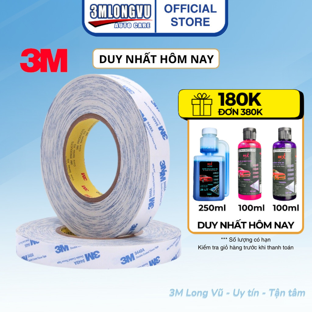 Băng Keo 2 Mặt Chịu Nhiệt Dán Linh Kiện Điện Tử 3M Khổ 08mm x 50m 9448A-08 - 3M Long Vu | Shopee ...