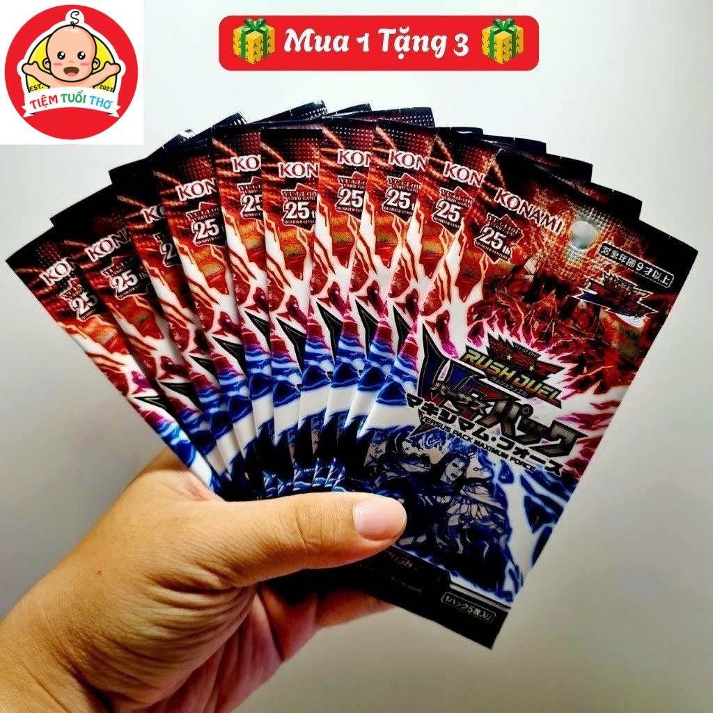 [MUA 1 TẶNG 3] Túi thẻ bài yugioh chính hãng [RD/VSP1 Rush Duel: Versus Maximum Force] - KONAMI ...