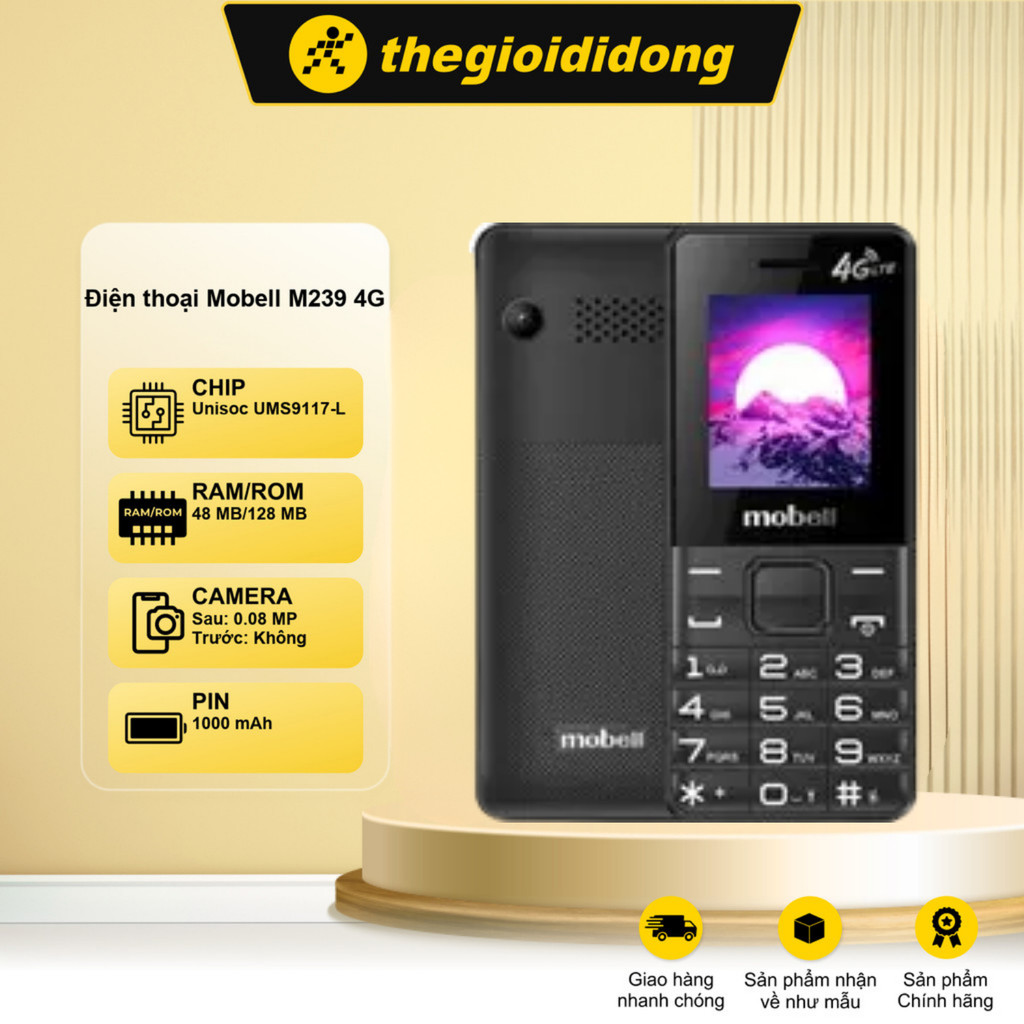 Điện thoại Mobell M239 4G | Shopee Việt Nam