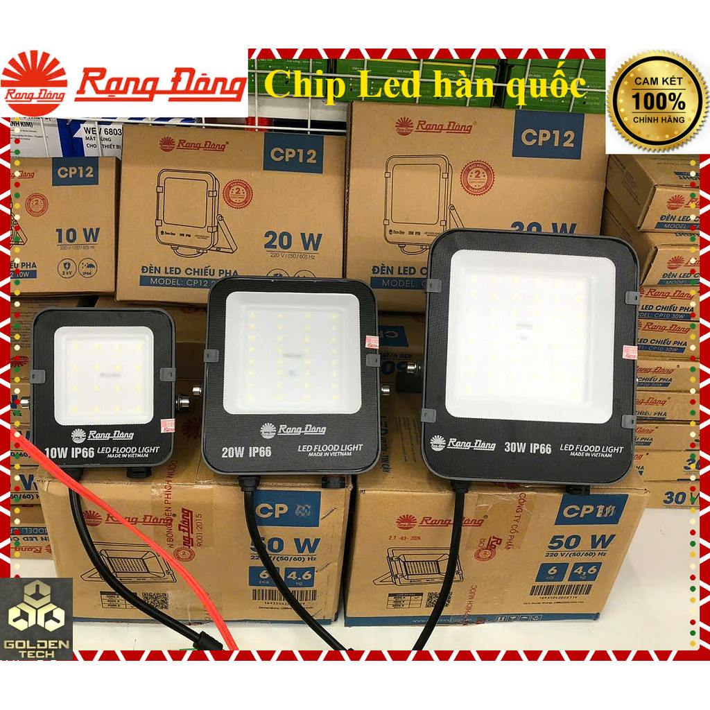 (Chính hãng) Đèn Led chiếu pha 10W 20W 30W Rạng Đông (Mẫu mới siêu sáng) Model CP12 -Ánh sáng ...