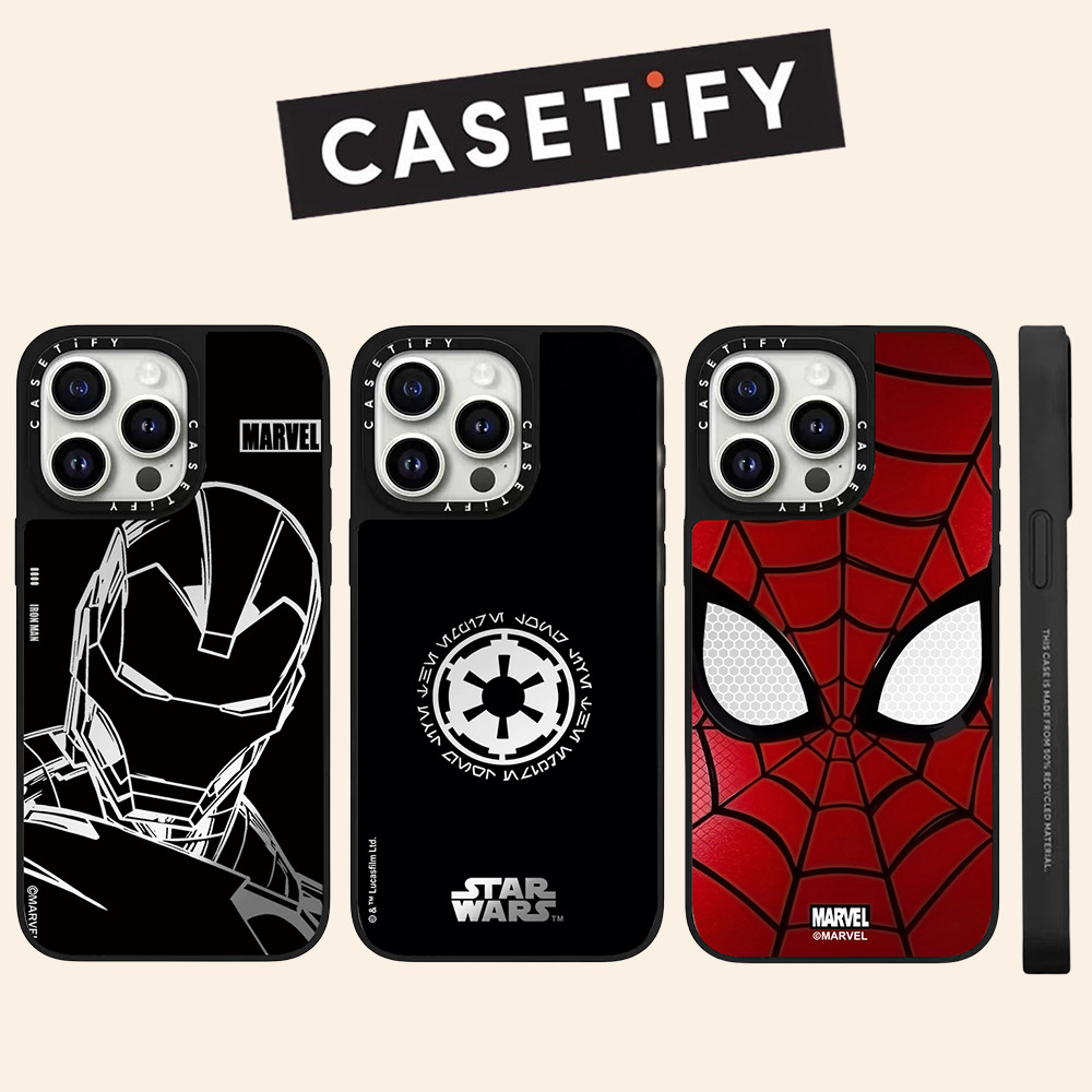 Casetify Marvel Iron Man Kính Gương Cứng Ốp Lưng Điện Thoại iPhone 16 Pro Max 16 Plus 15 Pro Max ...