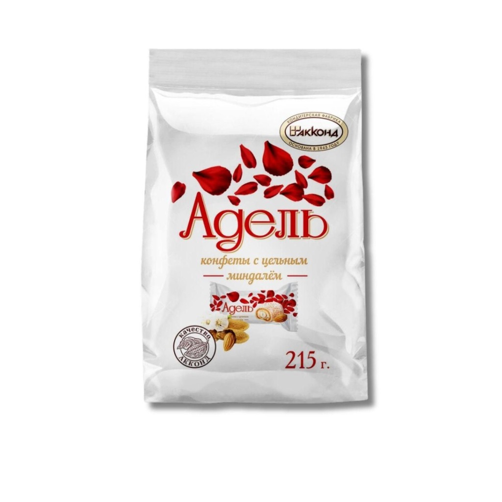 Kẹo Chocolate phủ dừa Nga gói 215g Adelle Akkond nhập khẩu thơm ngon ...