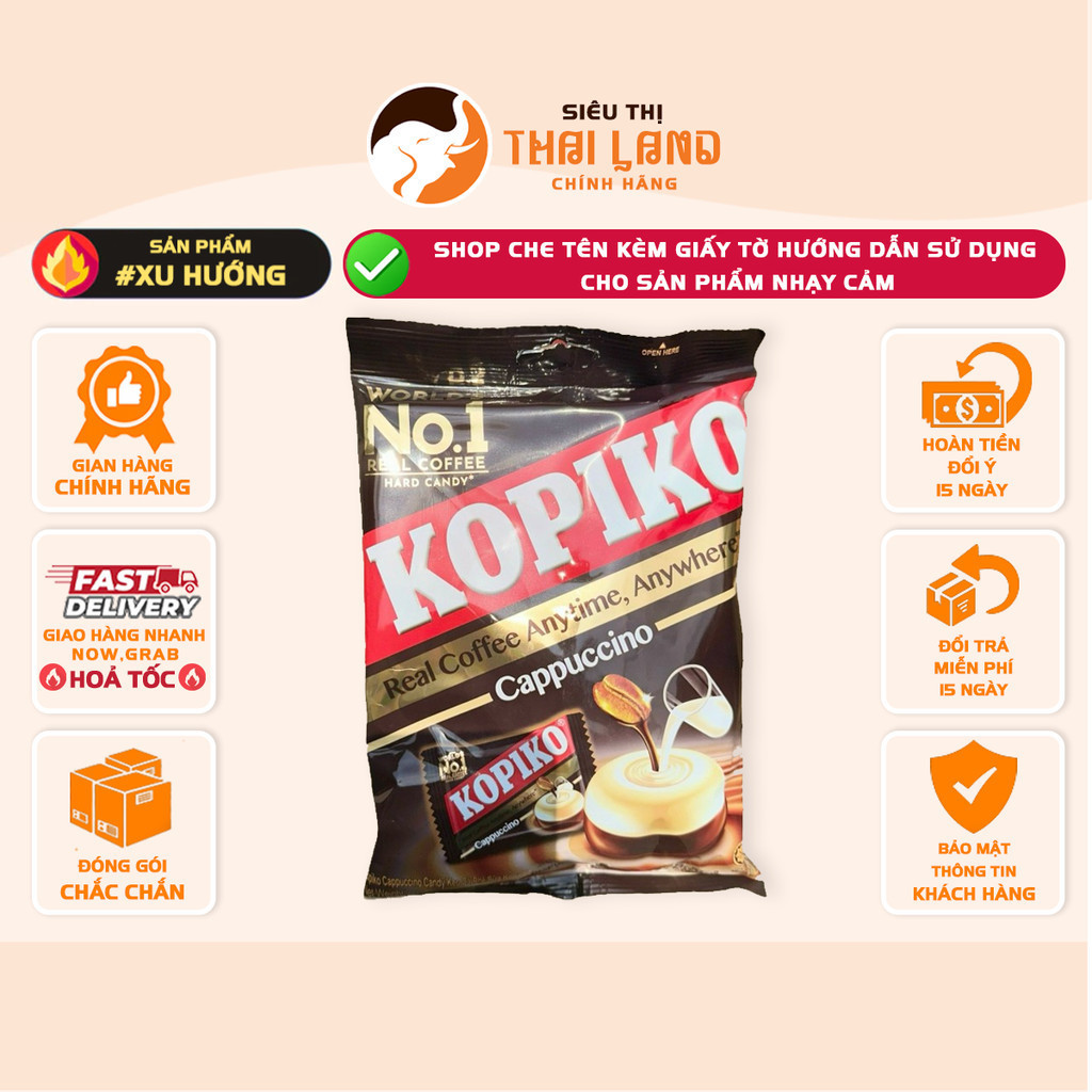 Kẹo Cafe Kopiko CAPUCCINO 350GRAM 100 Viên - Thái Lan | Shopee Việt Nam