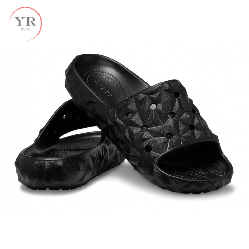 Unisex Nam Nữ Dép Crocs Hình Học Trượt Nhẹ Dép Nền Tảng Trượt | Shopee ...