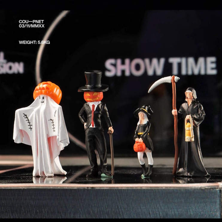 MINIATURE SCENE MODEL 1/64 Halloween Witch Doll Model Mô hình xe hơi ...