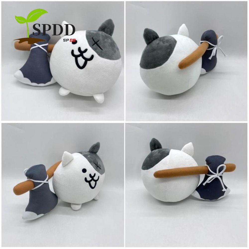 Spdd The Battle Cats Đồ chơi sang trọng, Thú nhồi bông Gối mềm Battle ...