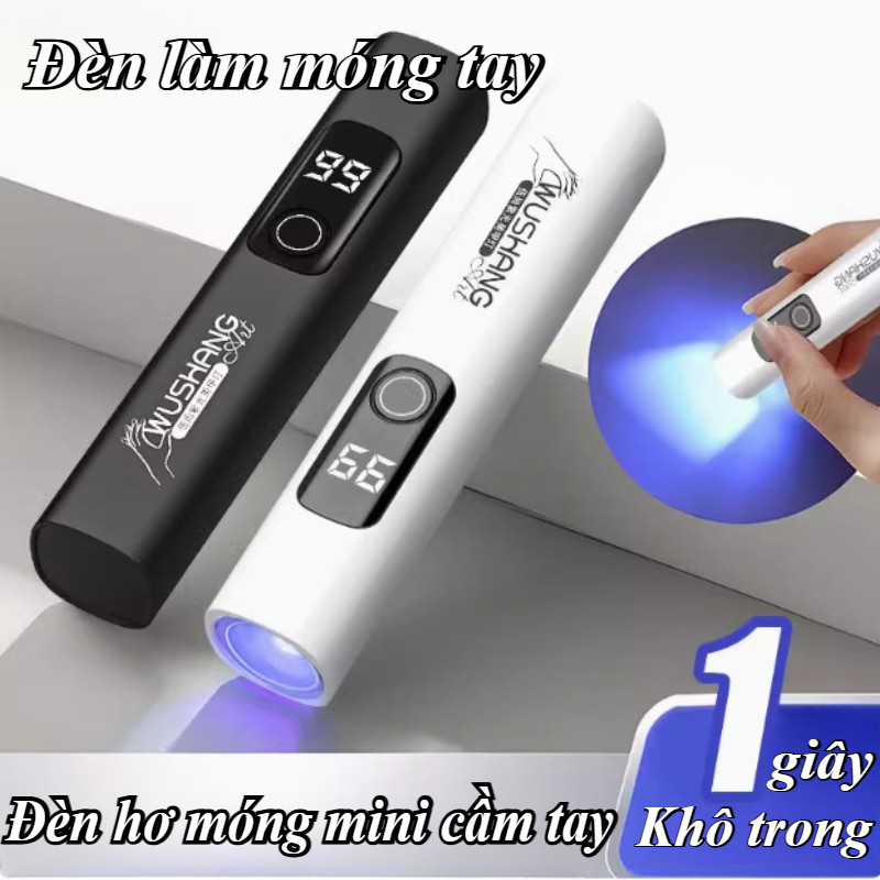 Đèn hơ móng mini cầm tay,Đèn Làm Móng Led Mới Với Màn Hình Thông Minh ...
