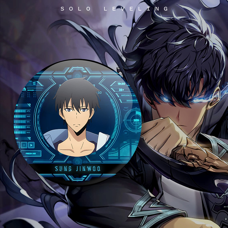 PIN ] Solo Leveling Anime Button Pins / Badge 2 - Size To 58mm - Ghim ...