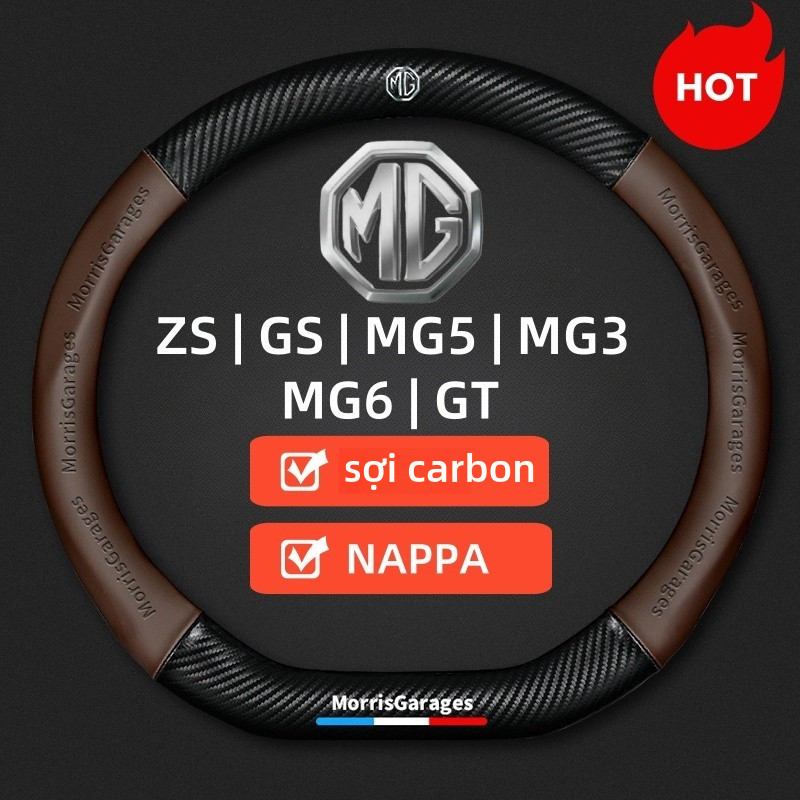 Vỏ bọc vô lăng da bằng sợi Carbon 3D cho MG ZS GS MG3 MG5 MG6 MG7 MG GT GS 360 Gundam 350 Phần ...