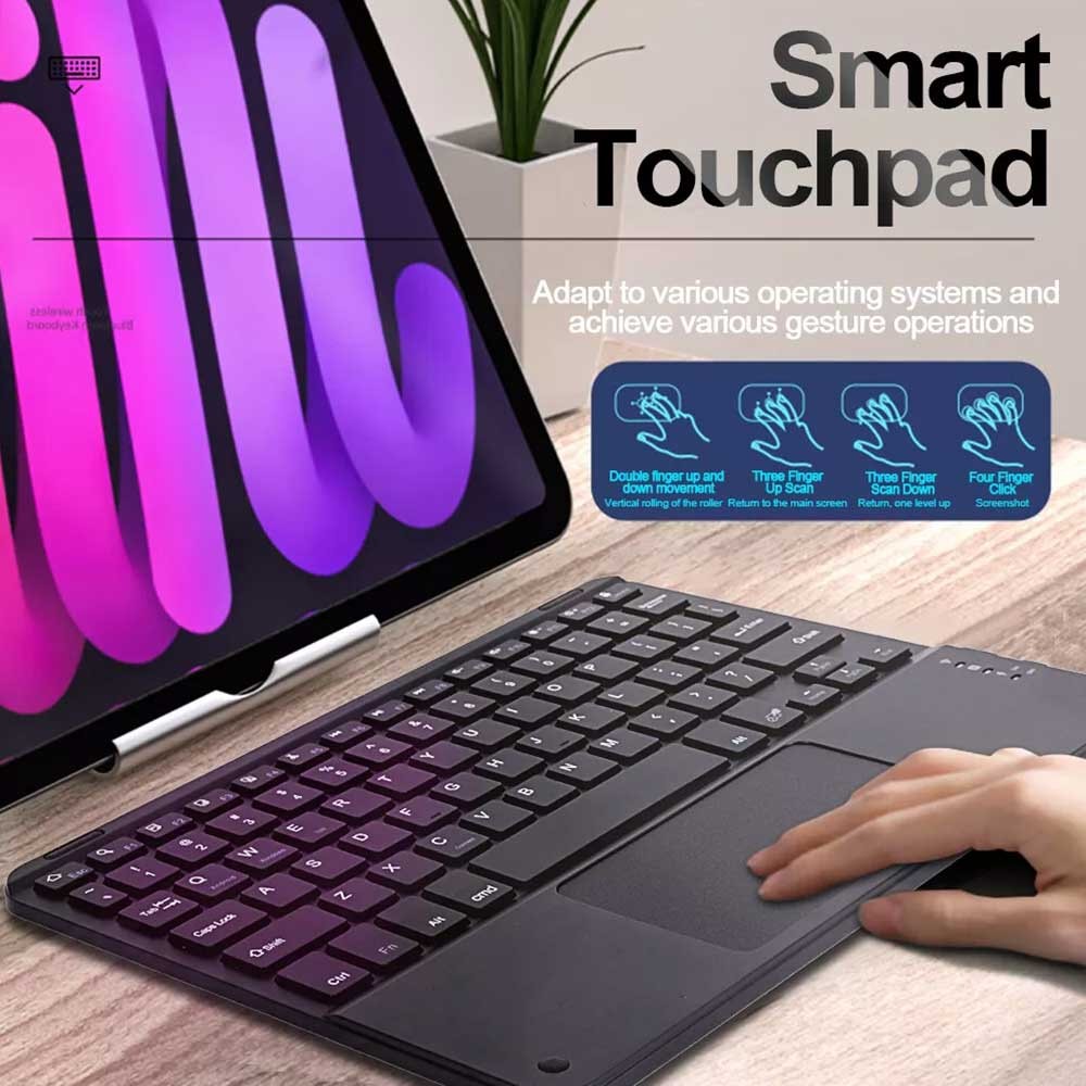 Mini Wireless Keyboard Bluetooth Keyboard Touchpad For Android IOS ...