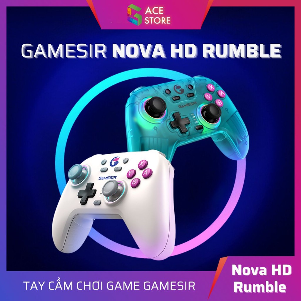 GameSir Nova HD Rumble Tay cầm chơi game đa nền tảng Nitendo, PC, Steam ...