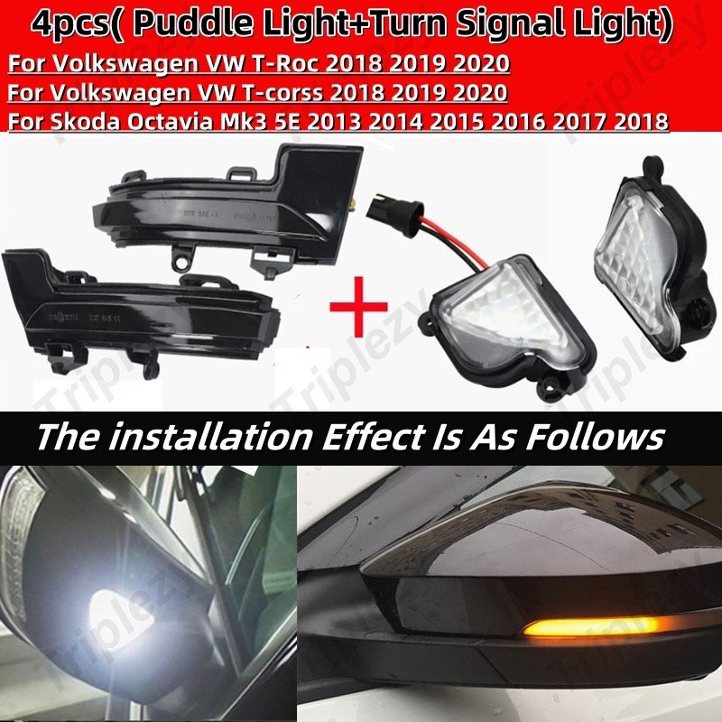 2 Chiếc Năng Động Biến Tín Hiệu LED Gương Chiếu Hậu Đèn Báo + 2 Chiếc ...