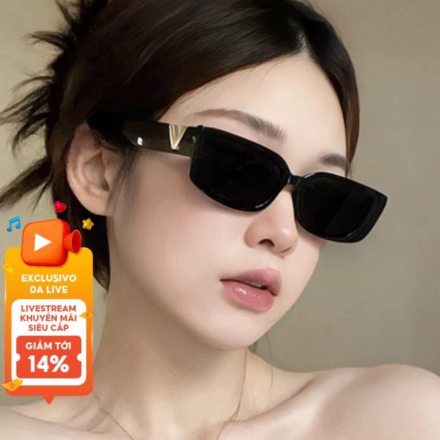 Kính râm Ulzzang Hàn Quốc – Sắc thái UV400 hình chữ nhật cổ điển dành cho nữ | Shopee Việt Nam