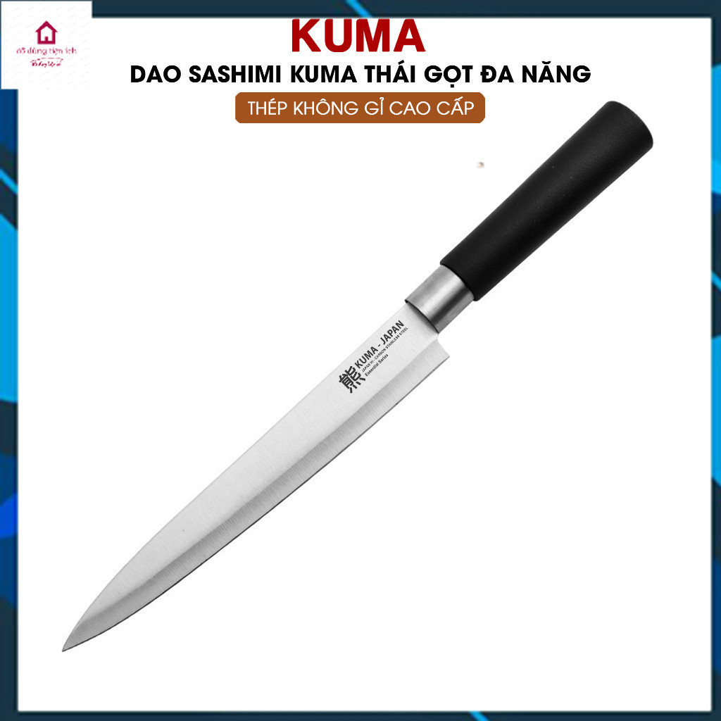 Dao Sashimi Kuma Nhật thái gọt đa năng - Thép không gỉ | Shopee Việt Nam