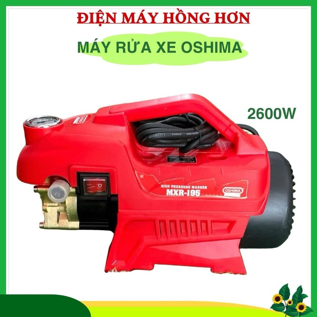 Máy Rửa Xe OSHIMA 2600W MXR 195 Có Lỗi Đồng Dùng Để Rửa Xe, Xịt Rửa Sân Nhà | Shopee Việt Nam