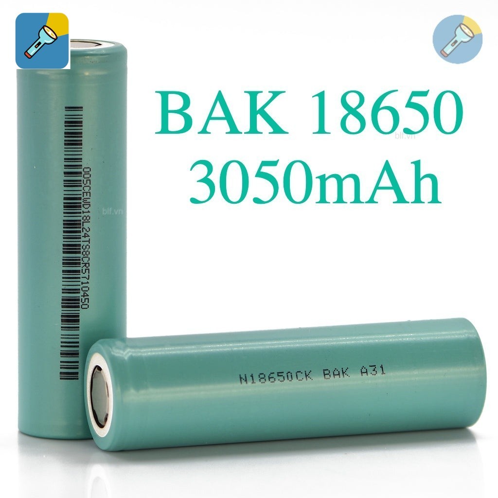 [FREESHIP] Pin sạc BAK 18650 3050mAh 2C 6.1A N18650CK lion li-ion 3.6v ...