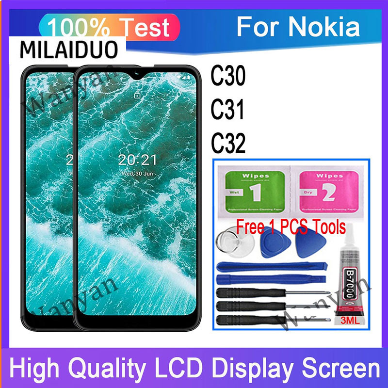 Màn hình LCD cho Nokia C30 C31 C32 Màn hình LCD Thay thế màn hình cảm ...