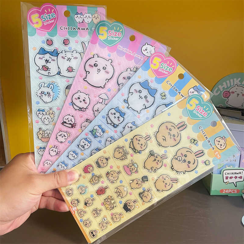 Chiikawa Sticker Hachiware Usagi Sáng Tạo Thả Keo Stereo Sticker Máy ...