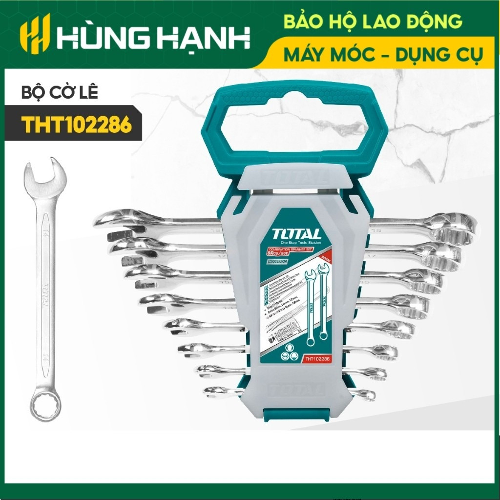 Bộ cờ lê đa năng vòng miệng 8 chi tiết Total THT102286 thép crv size 6 ...