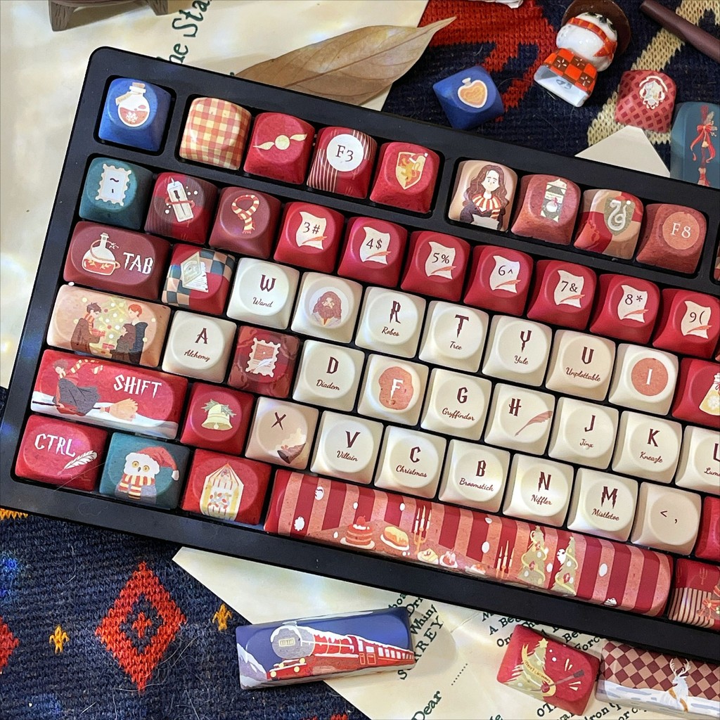 Hogwarts Đêm Giáng Sinh Keycap 137 Phím Anh Đào / SO Profile PBT Thuốc Nhuộm Năm Mặt Thăng Hoa ...