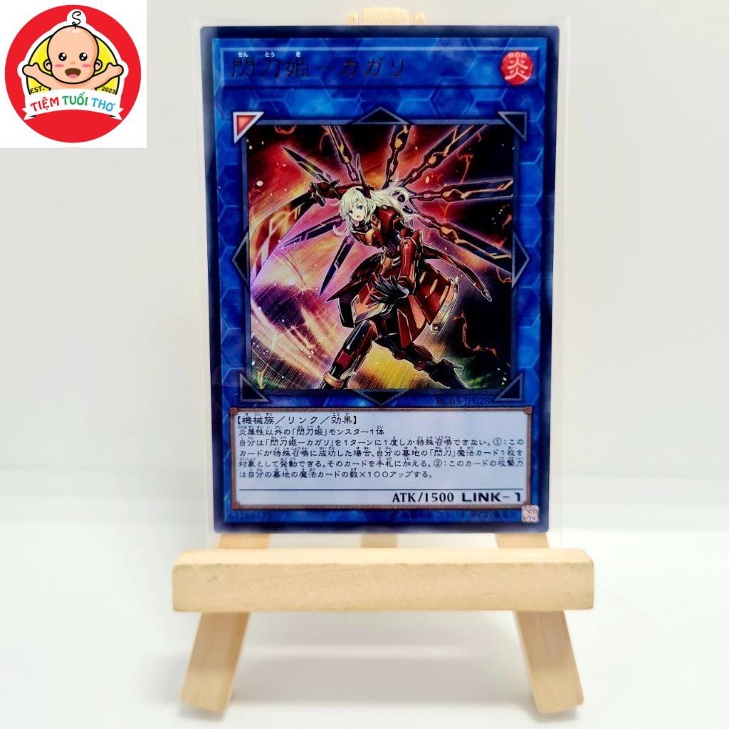[Siêu hot] Thẻ bài yugioh Sky Striker Ace - Kagari [RC03-JP028] - Ultra - Tặng bọc bài bảo quản ...