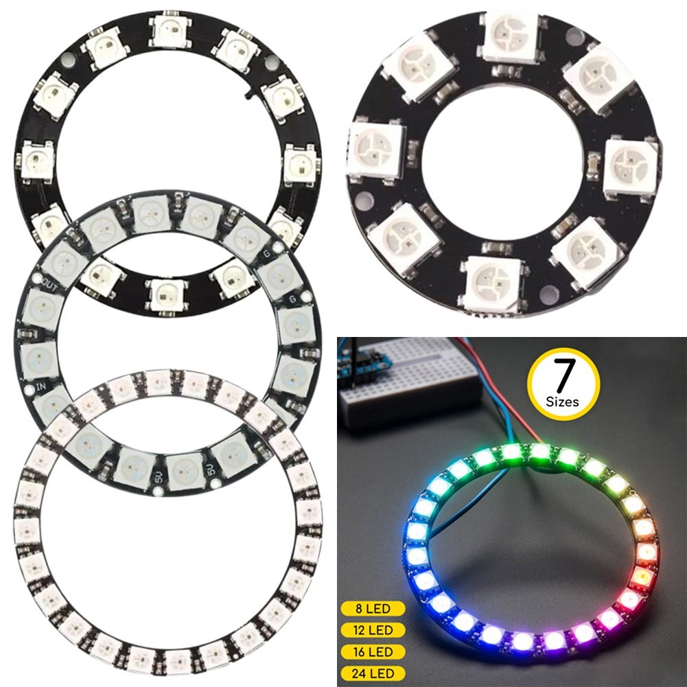 【UTHU】Driver Development Board LED Ring WS2812 5050 5V For Arduino Full ...