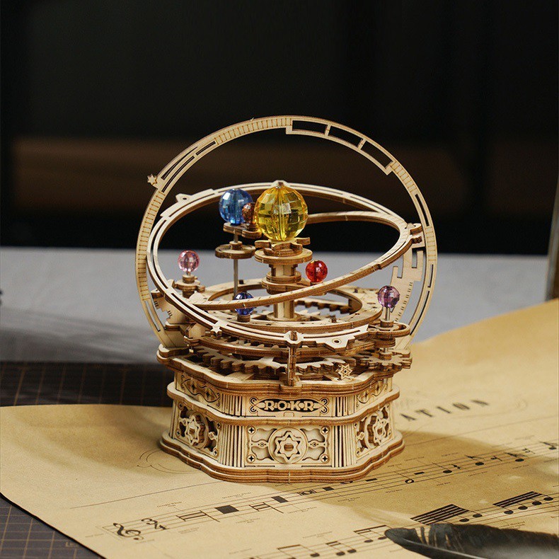 [BẢN QUỐC TẾ TIẾNG ANH] Mô hình Hộp nhạc Starry Night AMK51 Orrery ...