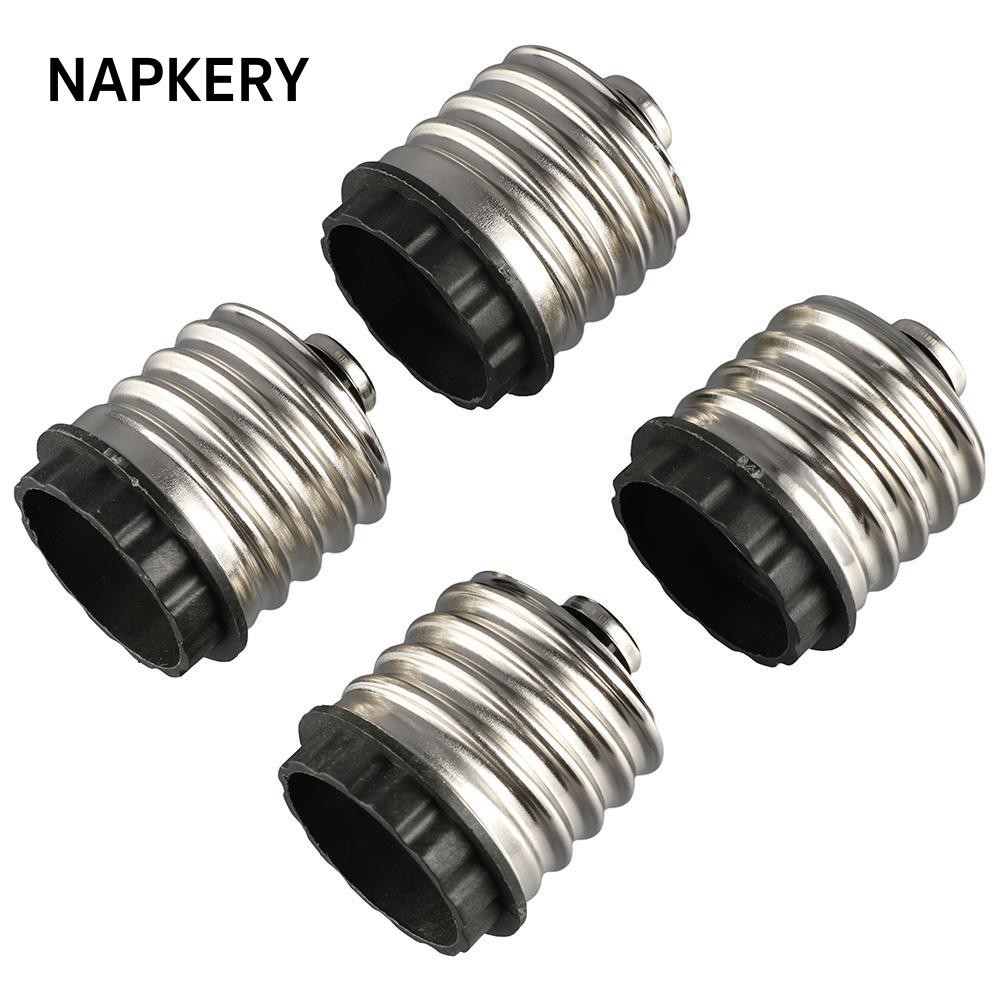 Napkery 6 CÁI E40 / E39 sang E27 / E26, Bộ chuyển đổi ổ cắm bóng đèn chịu nhiệt màu đen, Bộ ...