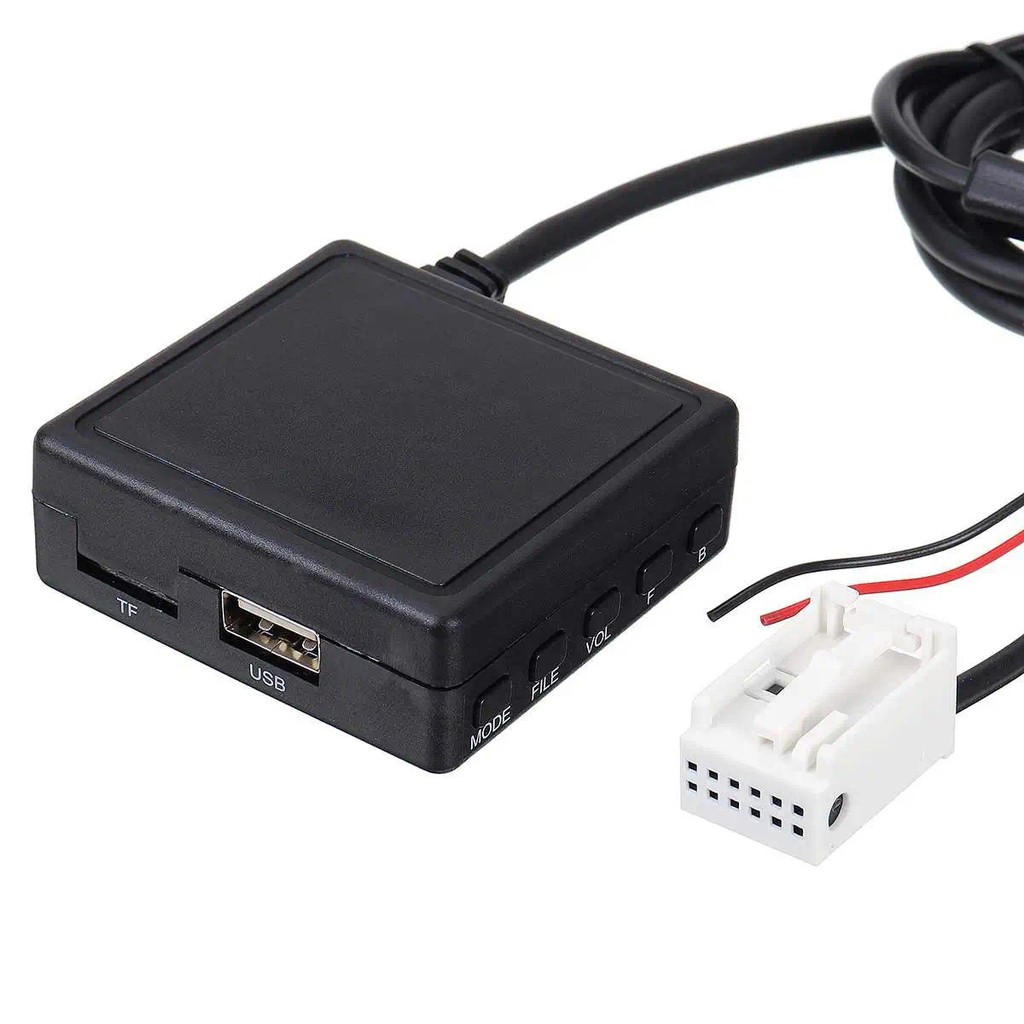 Cáp thu bluetooth Aux có USB, micrô Bộ chuyển đổi Aux rảnh tay cho BMW E60 E63 E64 E65 E66 E81 ...