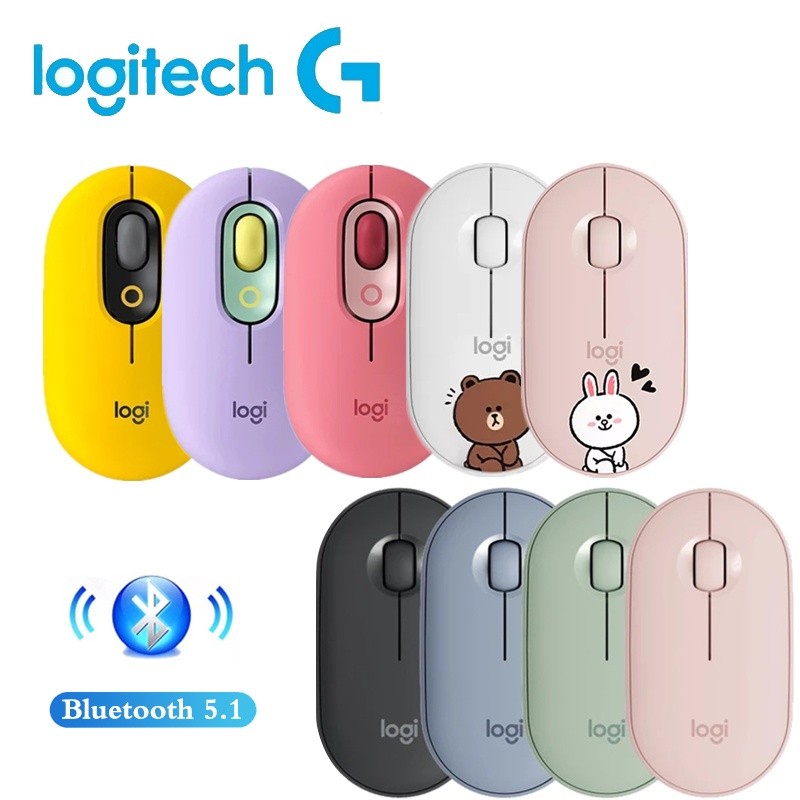 Chuột Bluetooth Không Dây Pebble POP 2.4GHz 1000DPI Siêu Chính Xác Cao ...