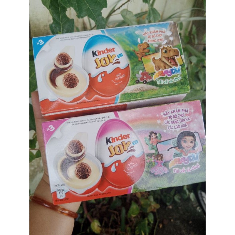 [3 quả]Socola Trứng Kinder Joy Socola siêu ngon có đồ chơi 20g | Shopee ...