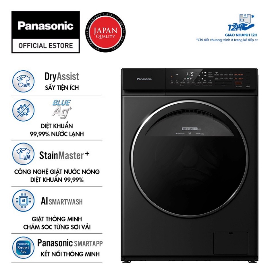 Máy Giặt Cửa Trước Panasonic 9 Kg NA-V90FR1BVT | Shopee Việt Nam