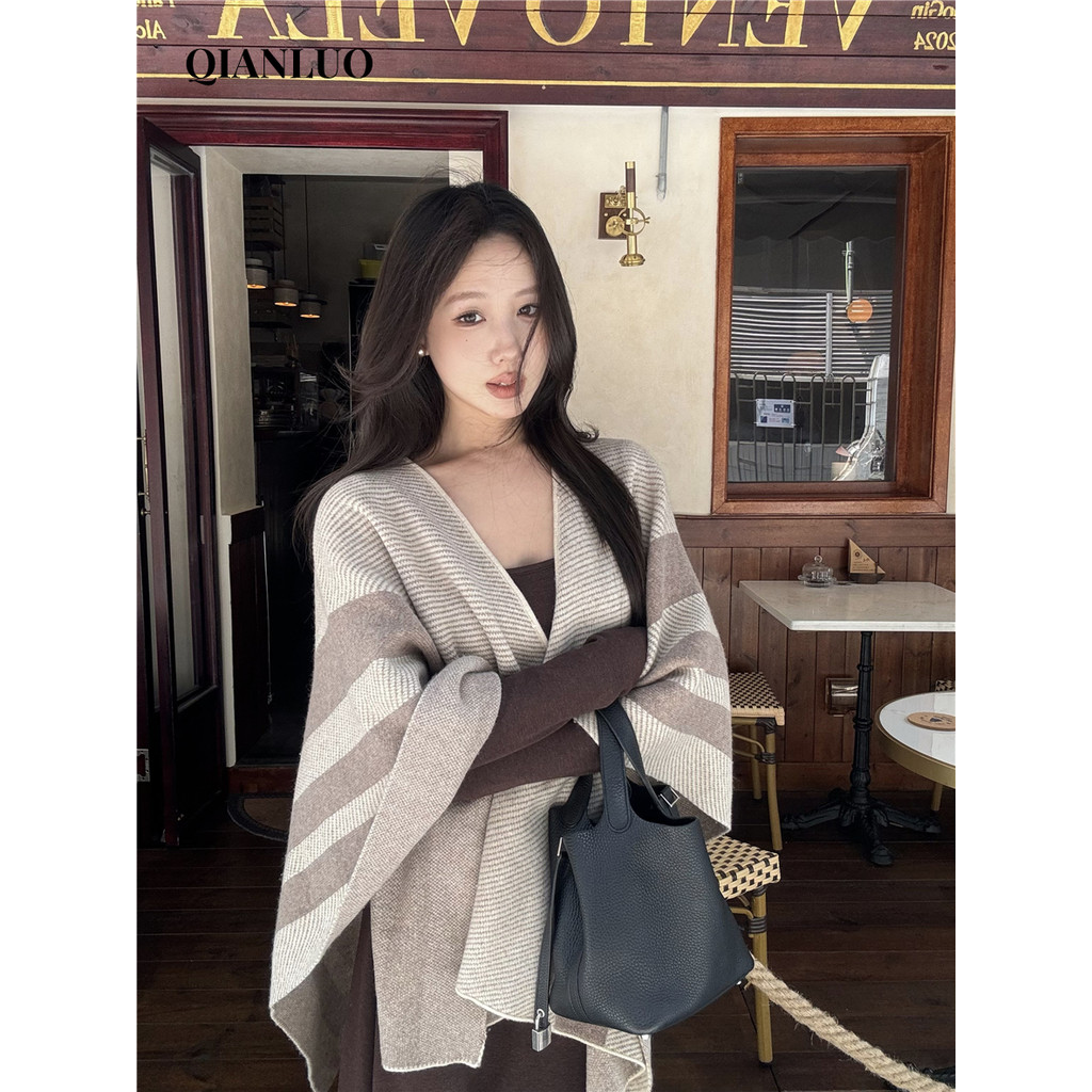 QIANLUO áo khoác áo khoác nữ cloak | Shopee Việt Nam