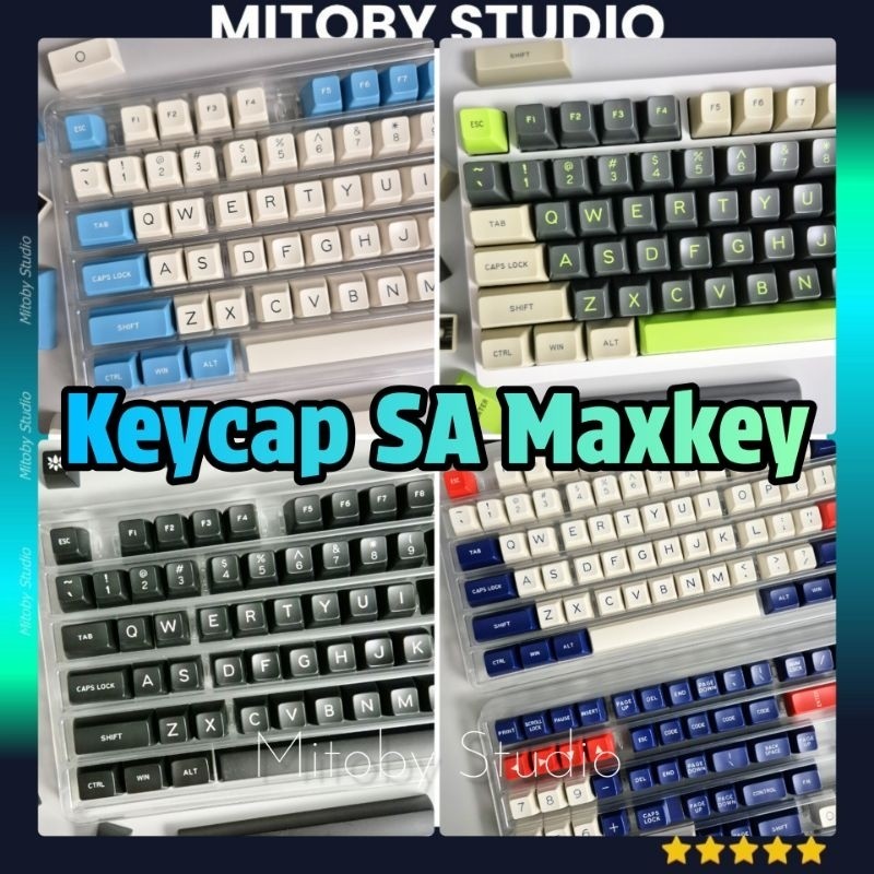 Tổng hợp Keycap Maxkey SA Rome Green Yellow Screen SA profile ABS 2 ...