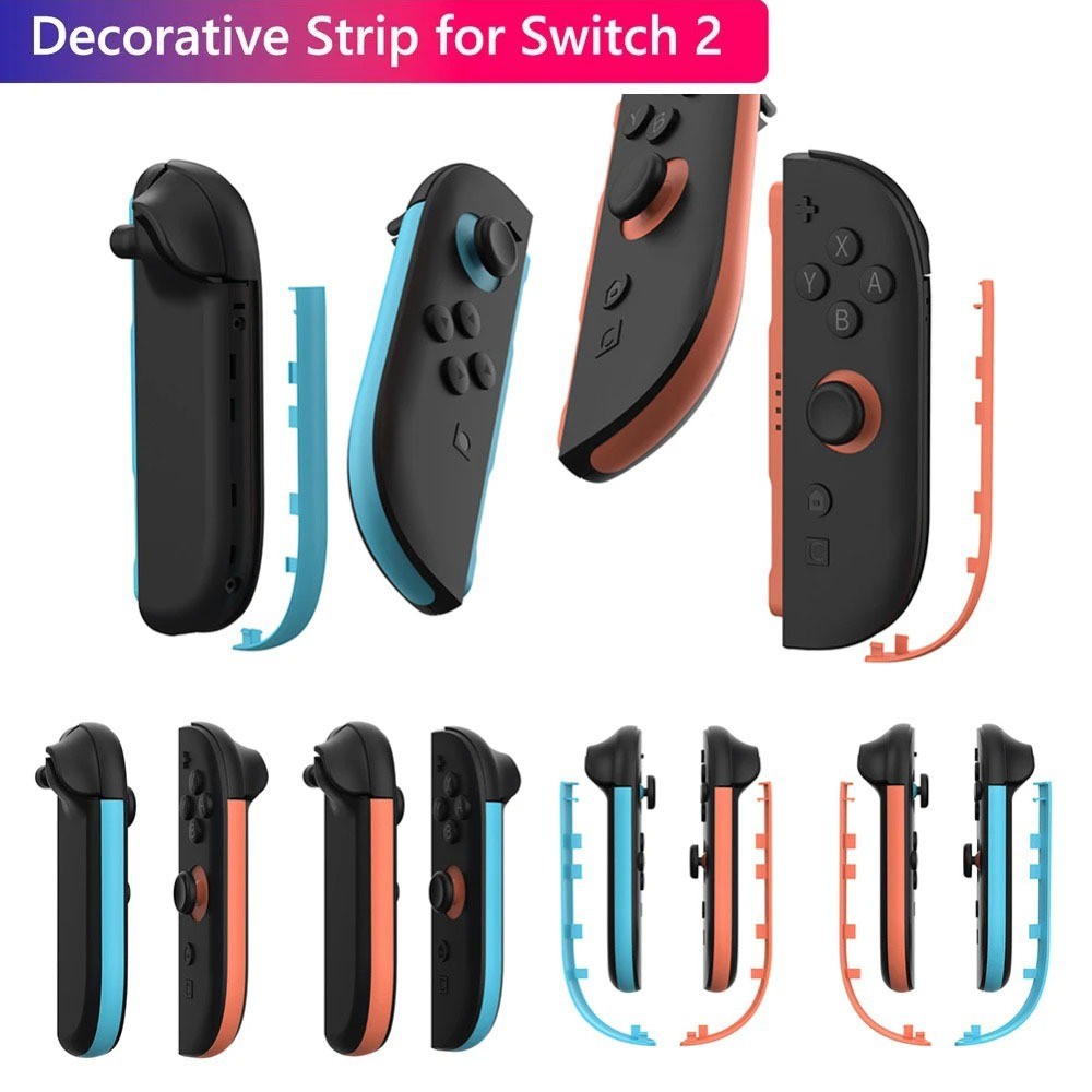Dành Cho Nintendo Switch 2 JoyCon Tay Cầm Dấu Nhựa Dễ Dàng Trang Trí Dải Tay Cầm Viền Cho NS2 Bộ ...