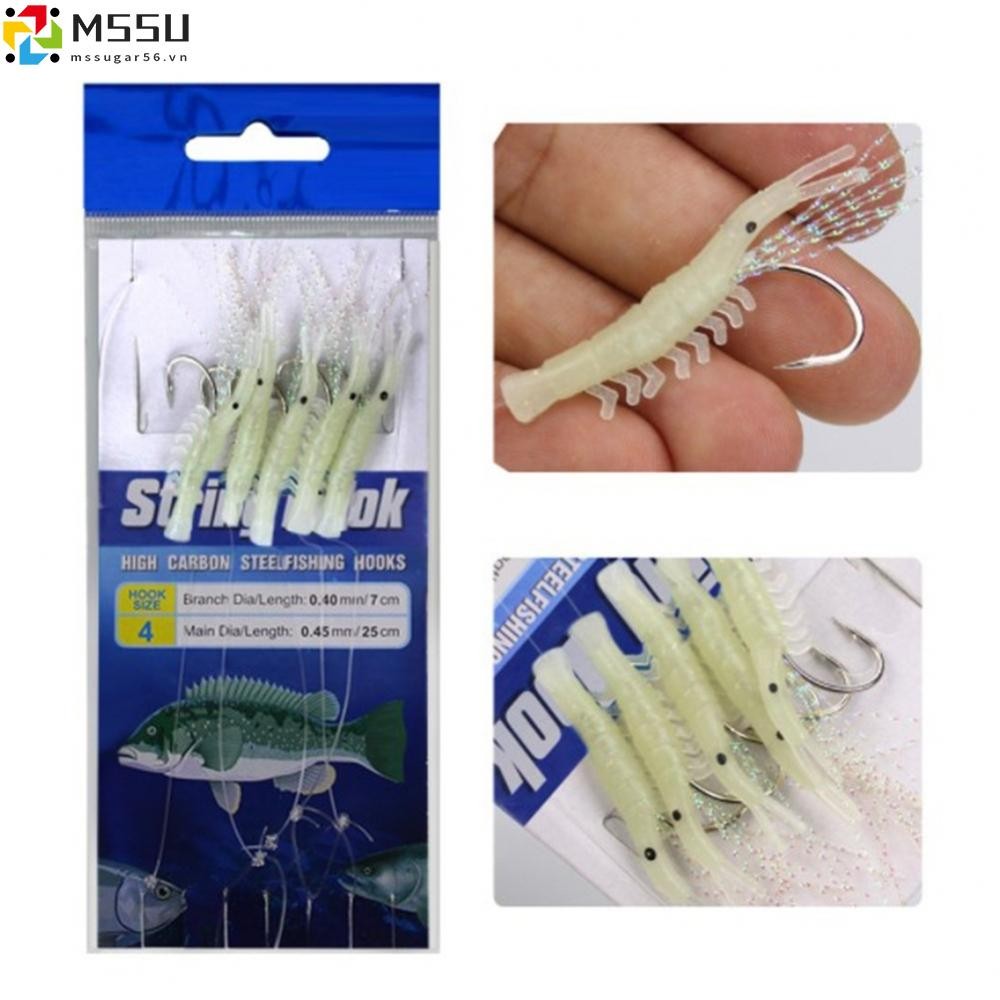 [MSSU]String Hook Sets Luminous Sets Soft String Fishing Lure Fishing ...