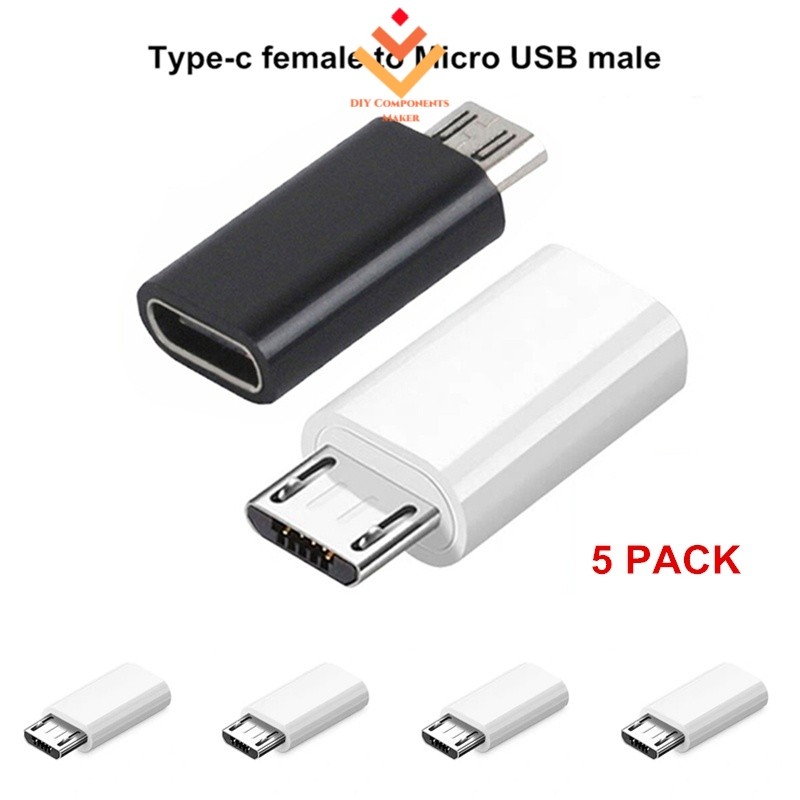 5 GÓI USB LOẠI C NỮ ĐẾN MICRO USB MALE ADAPTER CONVERTER | Shopee Việt Nam