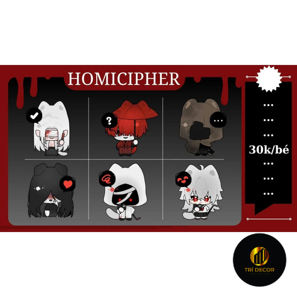 STANDEE homicipher 3cm cực kì cute giá siêu tốt - trí decor shop ...