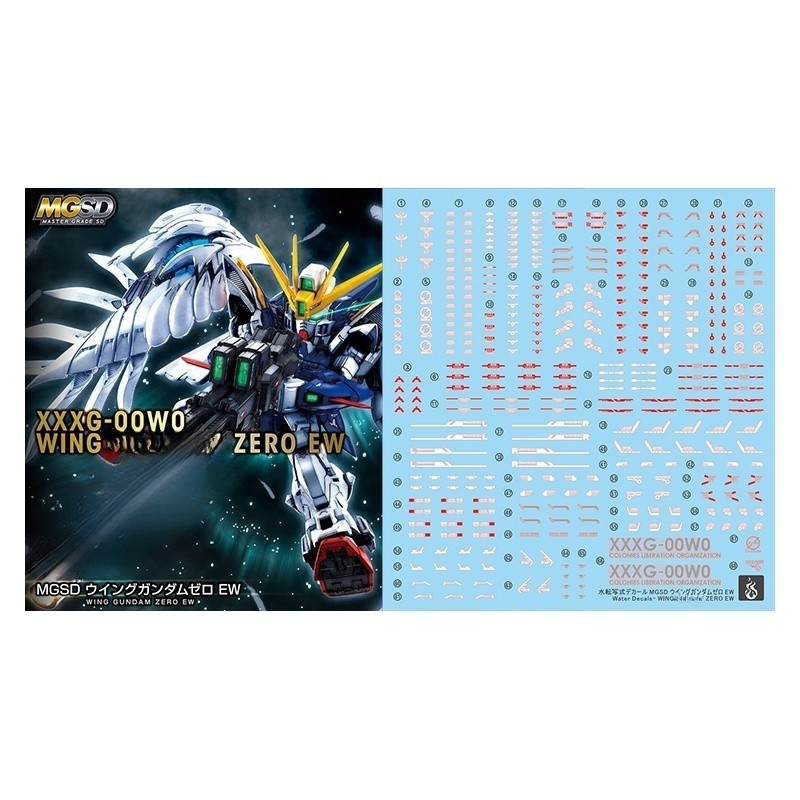 Decal trượt nước YAN CHO MGSD Wing Zero EW Fluo Type (MG037) | Shopee ...