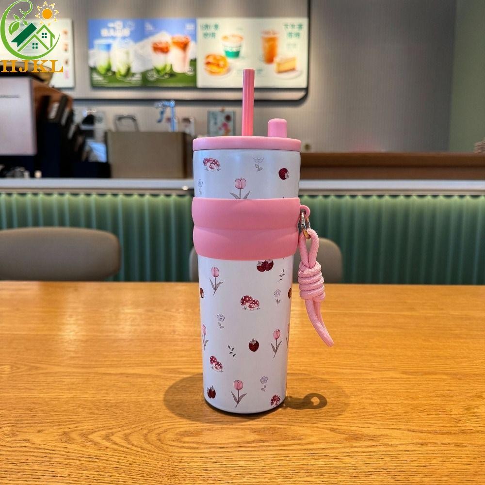 Bình nước HJKL có ống hút Quà tặng di động | Shopee Việt Nam