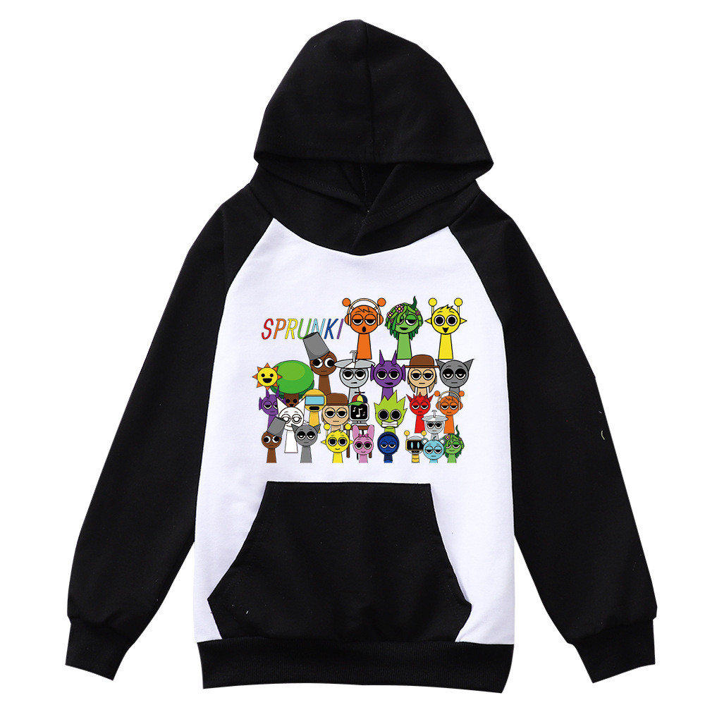 Sprunki Incredibox Sprunki Áo Hoodie in hình cho trẻ em | Shopee Việt Nam